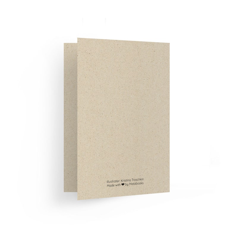 Matabooks - A6 Greeting Card/flap Card Made From Sustainable Grass ...