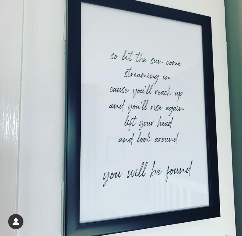 Dear Evan Hansen the Musical Poster, Musical Theatre, Lyrics Print ...