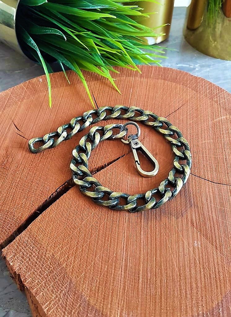 Bronze Chain Collar for Dogs Heavy Duty Chain Collar Cuban | Etsy