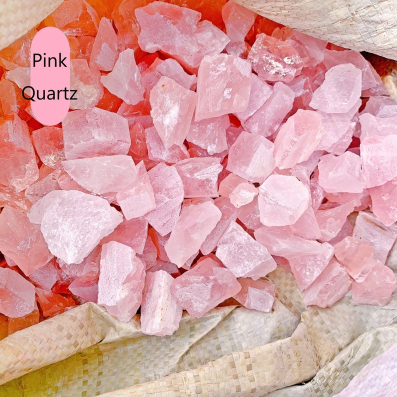 100g Natural Untreated Pink Quartz Crystal Rough Rock - Etsy