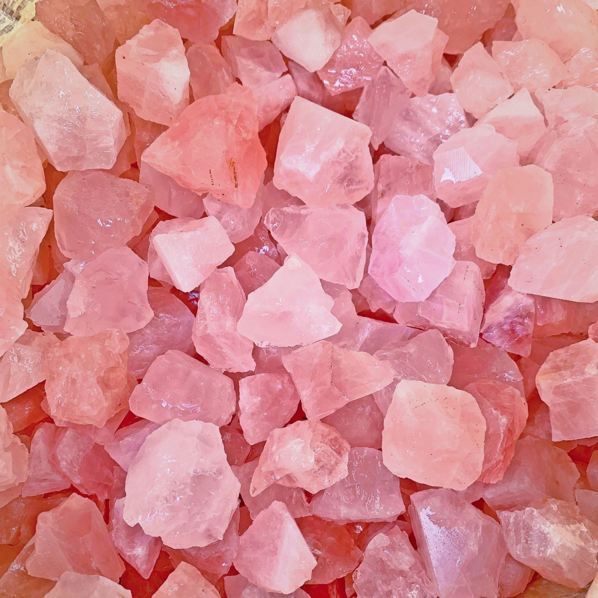 100g Natural Untreated Pink Quartz Crystal Rough Rock - Etsy