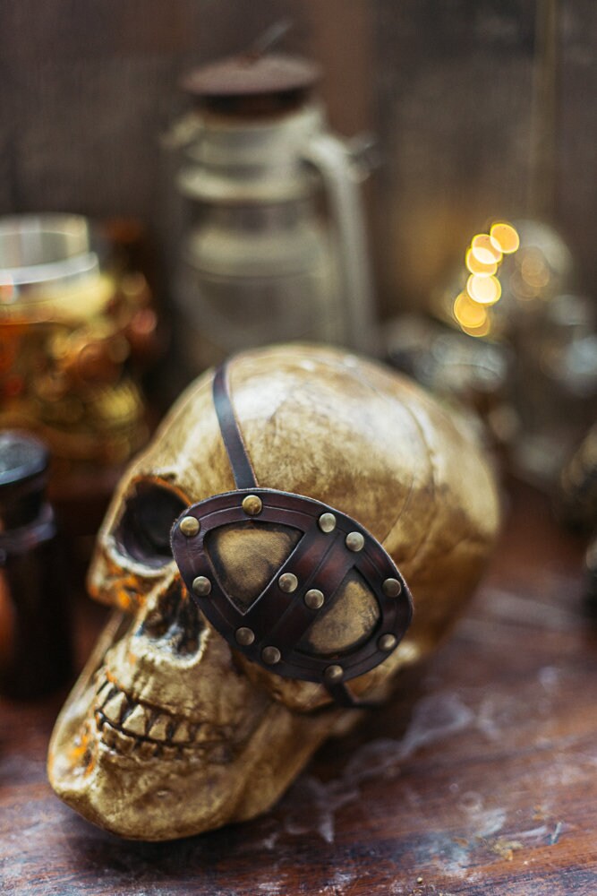 Leather Eye Patch Steampunk Eyepatch Man Eye Patch Woman | Etsy