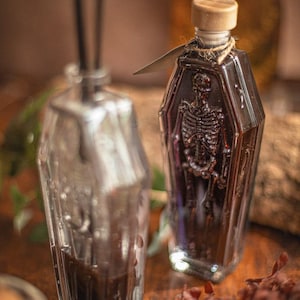 Coffin Reed Diffuser Home Decor Halloween Aroma Skull Glass Bottle ...