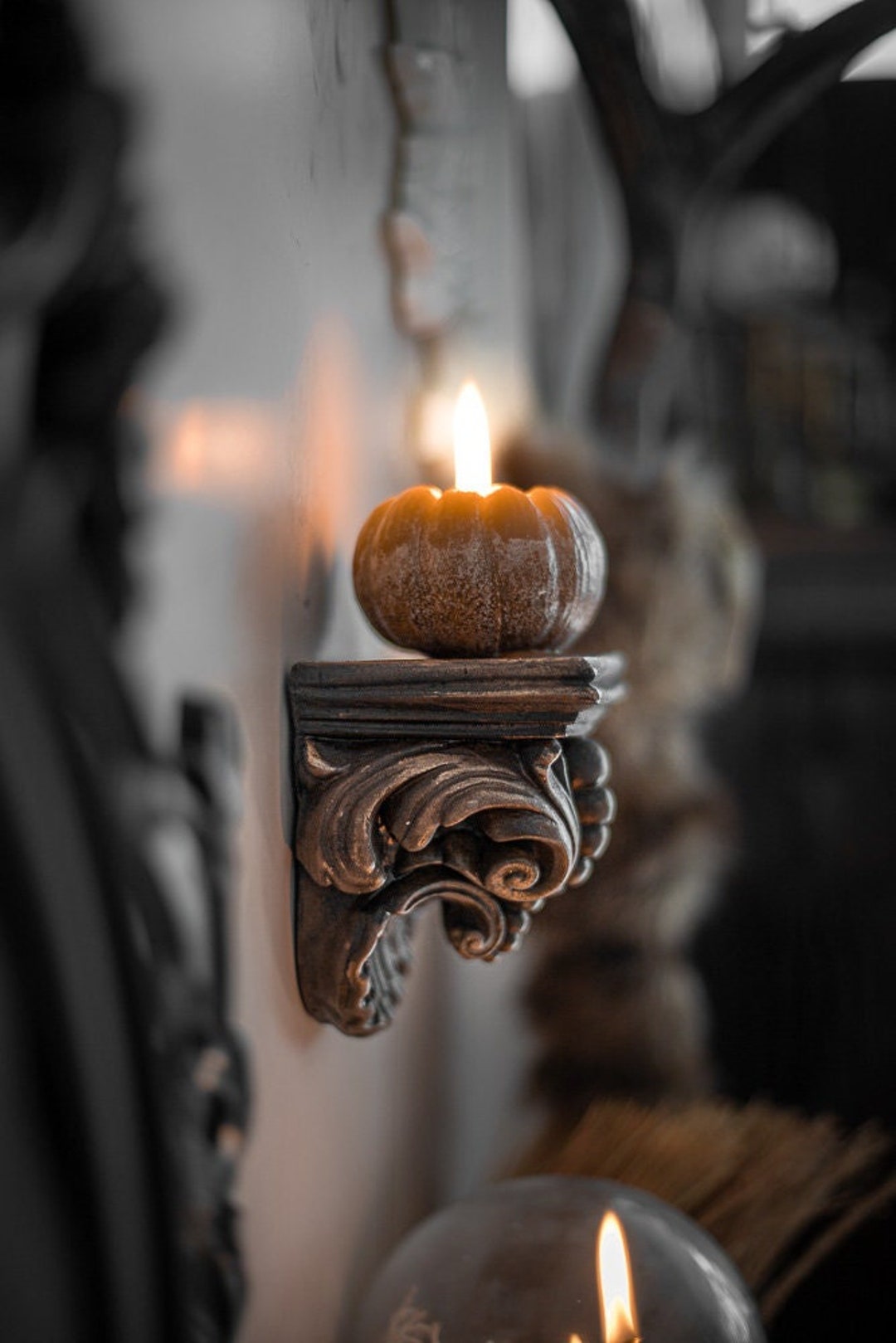 Medieval Corbel for Wall Decoration Shelf Candle Holder Wooden - Etsy