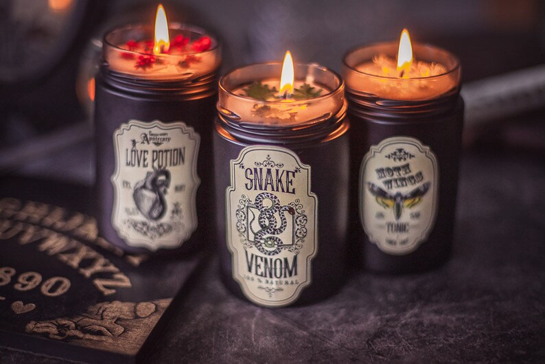 Snake Venom Potion Candle Apothecary Witch Gothic Black - Etsy
