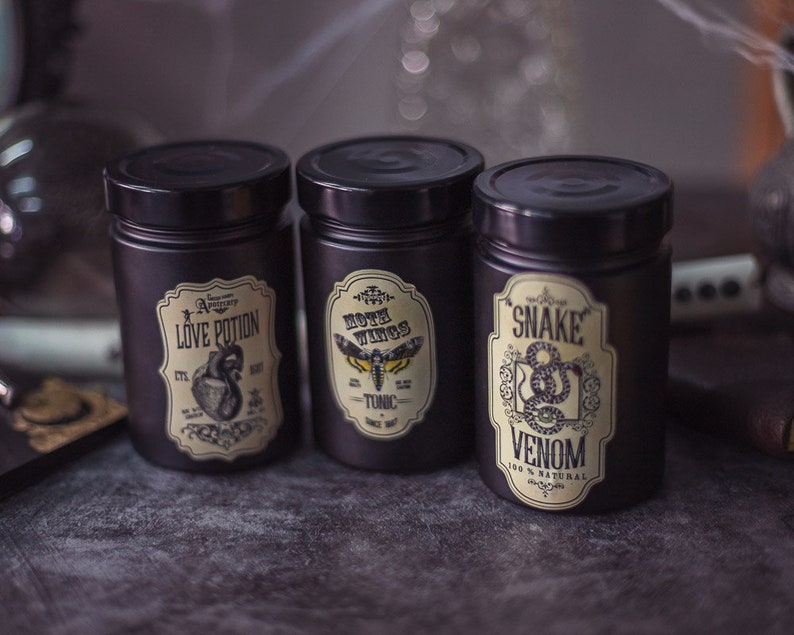 Snake Venom Potion Candle Apothecary Witch Gothic Black - Etsy