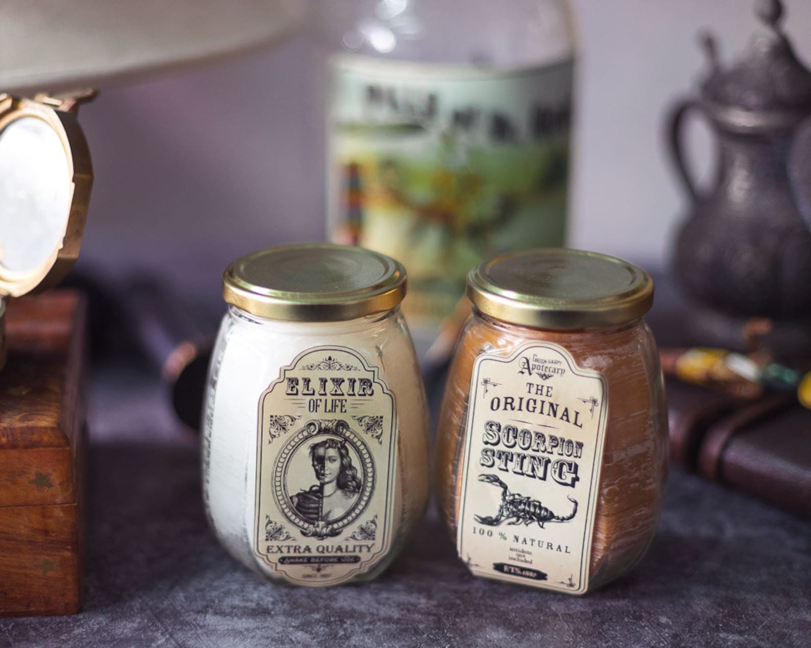 Elixir of Life Potion Candle Apothecary Witch Gothic Black - Etsy