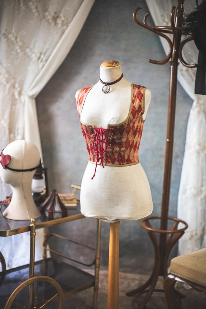 Harlequin Corset Bodice: Victorian Clowncore Circus Costume Vest - Etsy