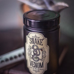 Snake Venom Potion Candle Apothecary Witch Gothic Black Halloween ...