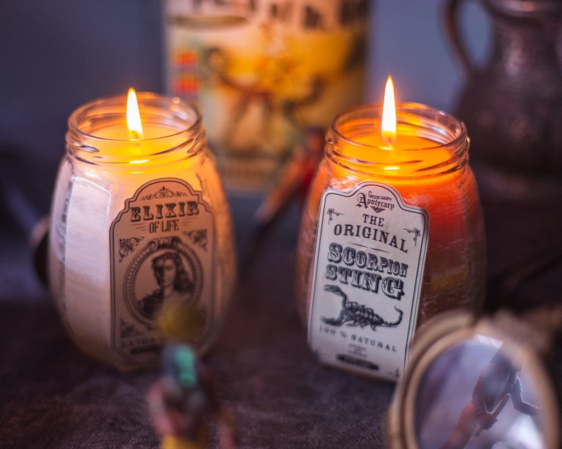 Elixir of Life Potion Candle Apothecary Witch Gothic Black - Etsy