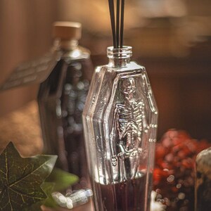 Coffin Reed Diffuser Home Decor Halloween Aroma Skull Glass Bottle ...