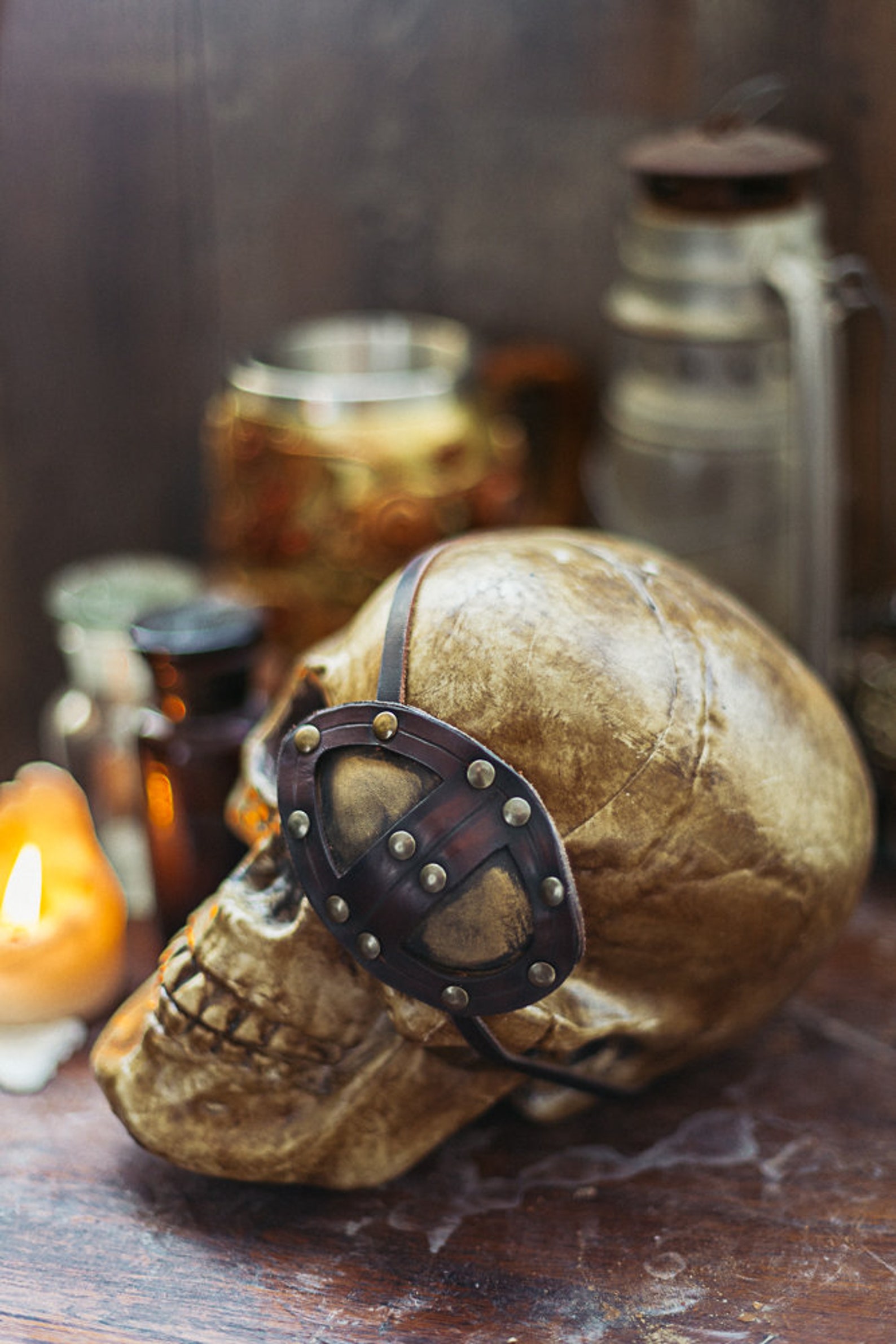 Leather Eye Patch, Steampunk Eyepatch, Man Eye Patch, Woman Eye Patch ...