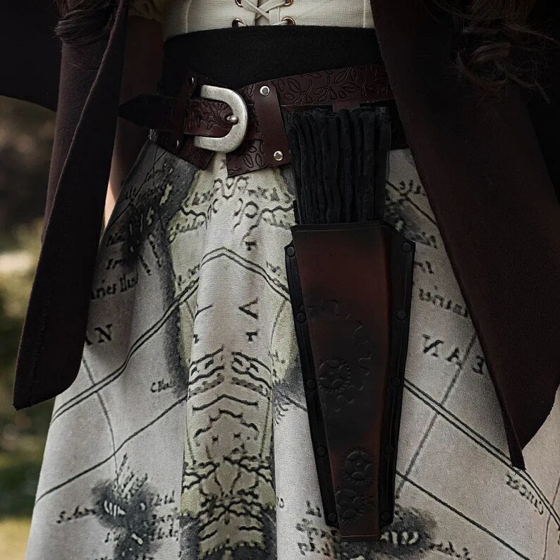 Fan Holder Steampunk Style Leather Belt Dark Academia - Etsy