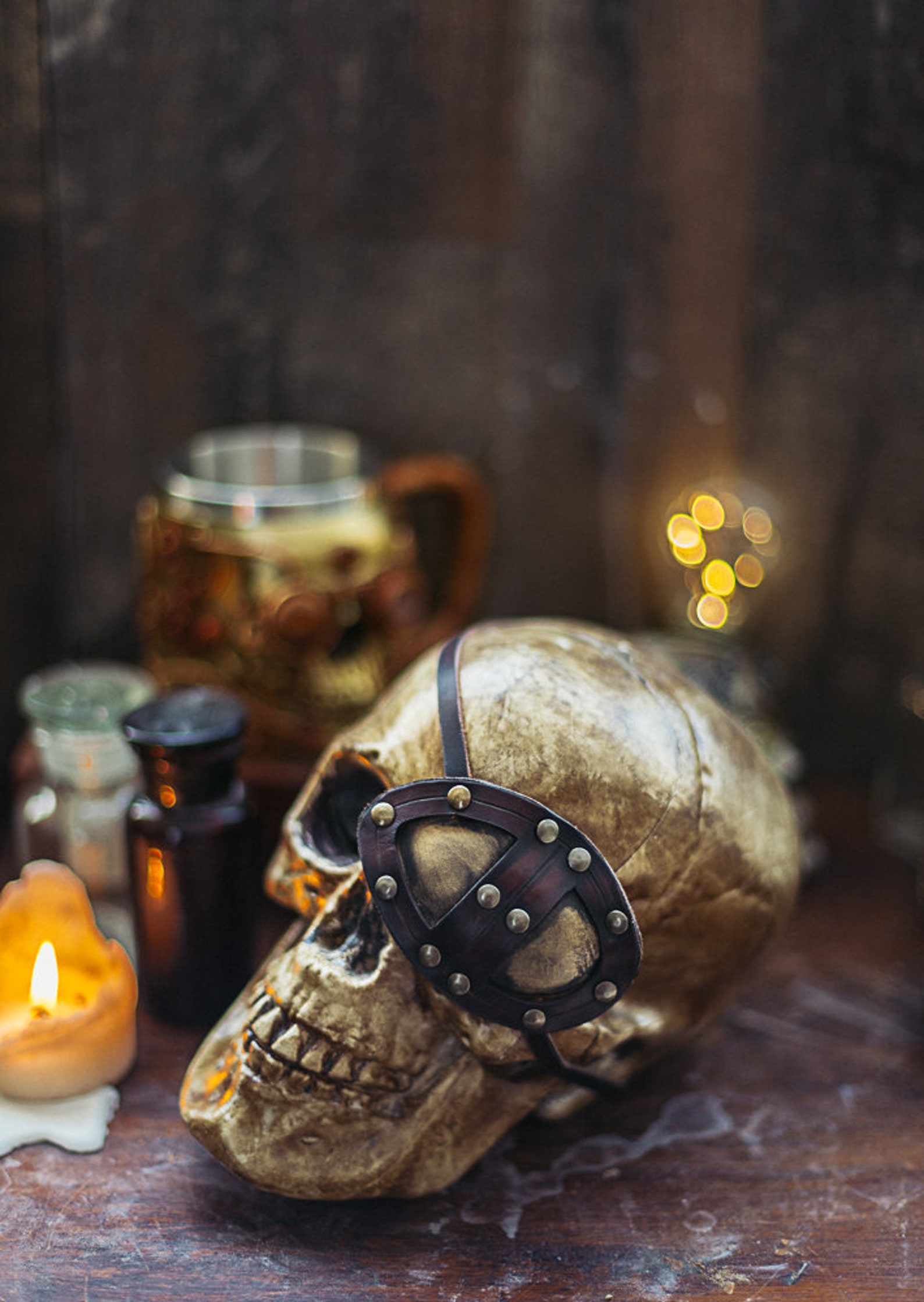 Leather Eye Patch, Steampunk Eyepatch, Man Eye Patch, Woman Eye Patch ...