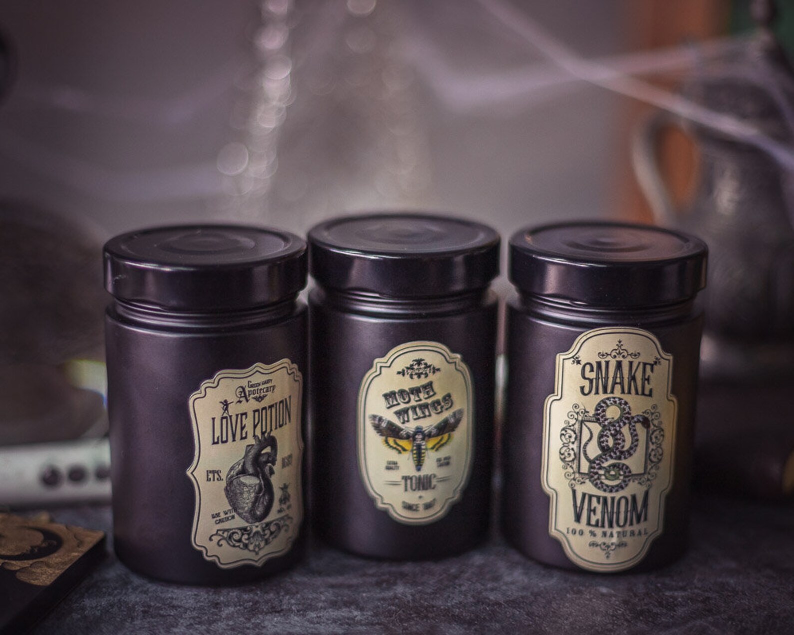 Snake Venom Potion Candle Apothecary Witch Gothic Black - Etsy