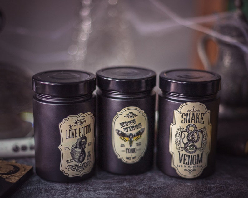 Snake Venom Potion Candle Apothecary Witch Gothic Black - Etsy