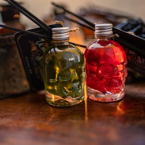 Skull Reed Diffuser Home Decor Halloween Aroma Skull Glass Bottle ...