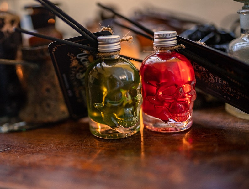 Skull Reed Diffuser Home Decor Halloween Aroma Skull - Etsy