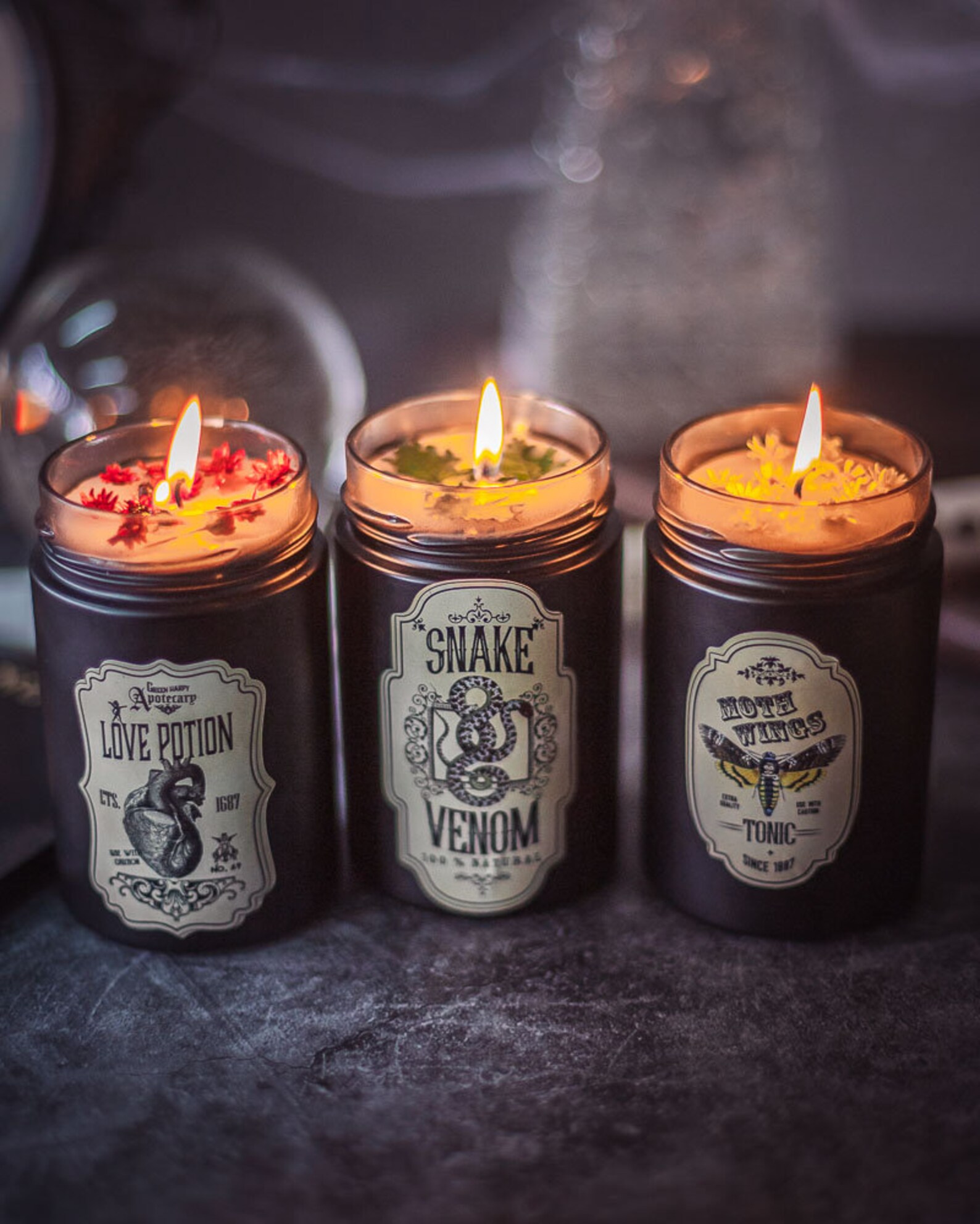 Snake Venom Potion Candle Apothecary Witch Gothic Black - Etsy