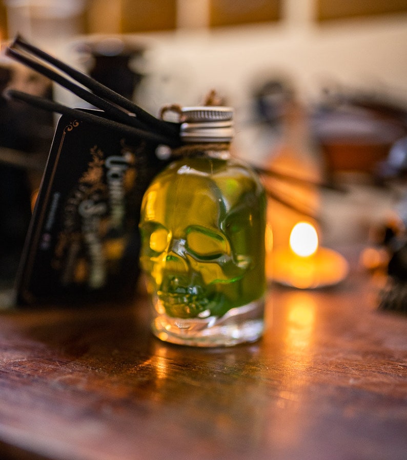 Skull Reed Diffuser Home Decor Halloween Aroma Skull - Etsy