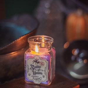 Spider Venom Potion Candle Apothecary Witch Gothic Guaiacwood Halloween ...