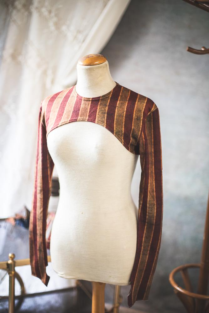 Striped Bolero Jacket: Vintage Circuscore Top, Victorian Clown Shawl - Etsy