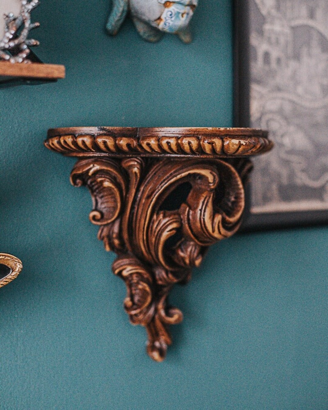 Medieval Corbel for Wall Decoration Big Size Shelf Candle Holder Wooden ...