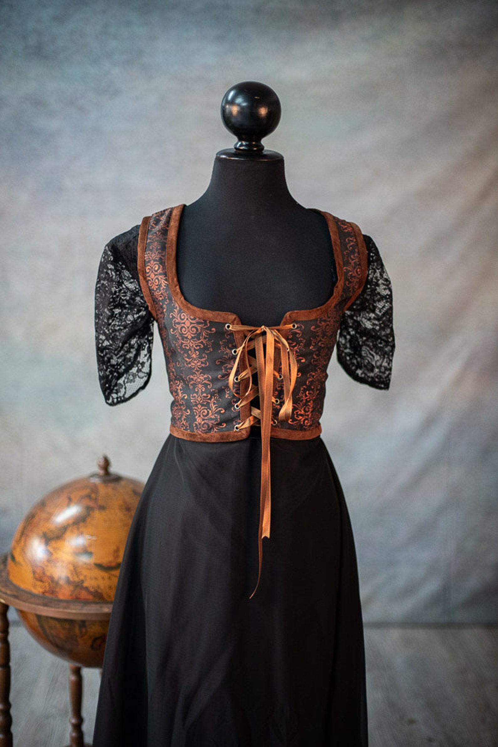 Steampunk Mieder Gothic Damast Renaissance Korsett Weste - Etsy.de