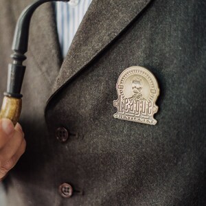 Steampunk Badge League of Seriously Elegant Gentlemen Brooch Pin - Etsy
