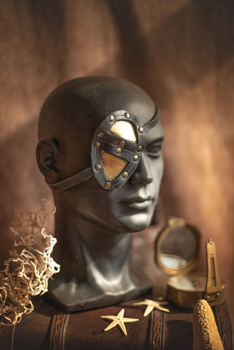 Leather Eye Patch Steampunk Eyepatch Man Eye Patch Woman - Etsy