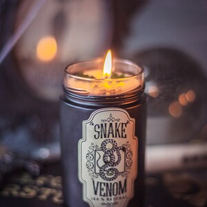 Snake Venom Potion Candle Apothecary Witch Gothic Black Halloween ...