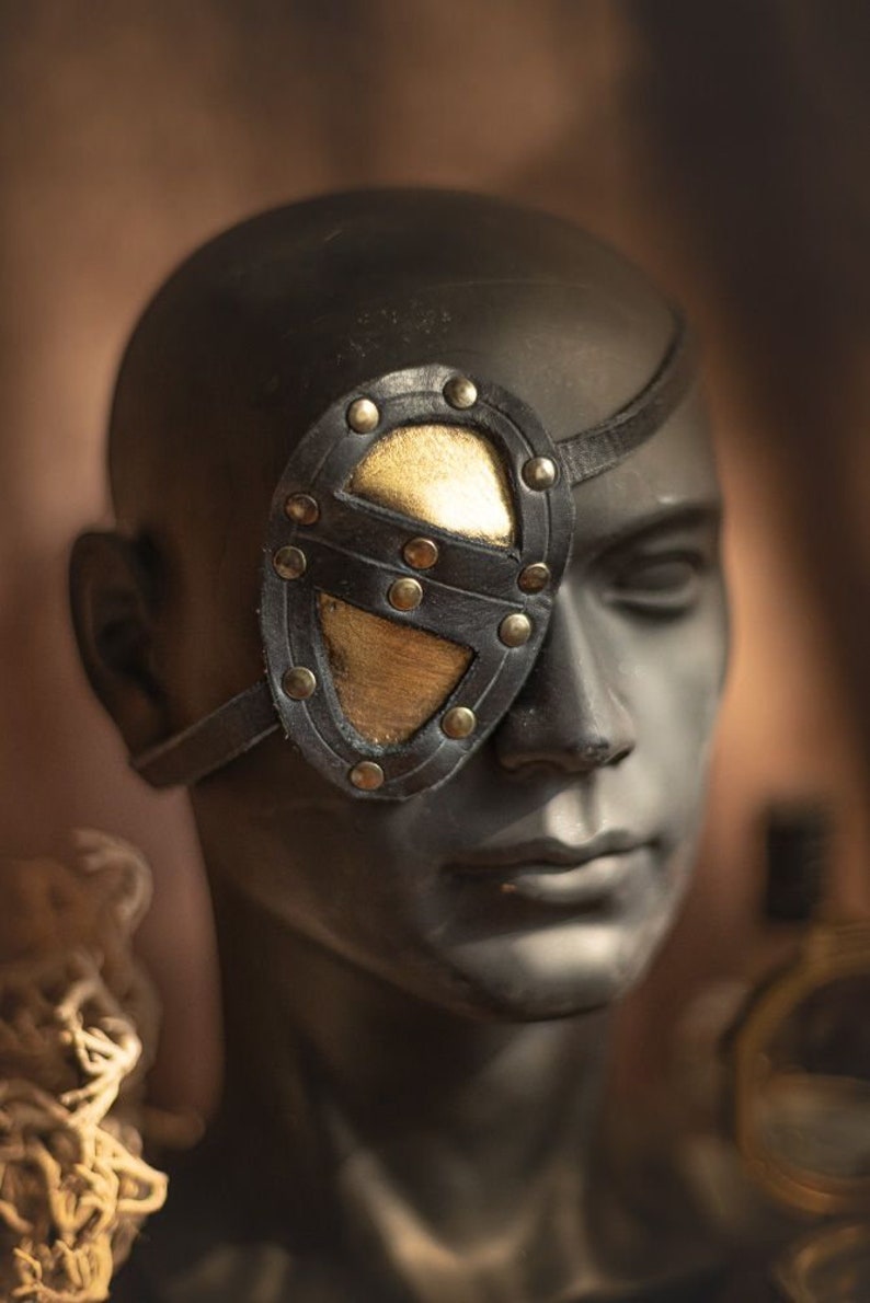 Leather Eye Patch, Steampunk Eyepatch, Man Eye Patch, Woman Eye Patch ...