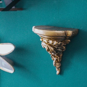 Vintage Gold Victorian Corbel for Wall Decoration Shelf Candle Holder ...
