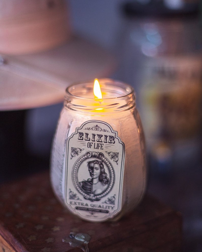 Elixir of Life Potion Candle Apothecary Witch Gothic Black - Etsy