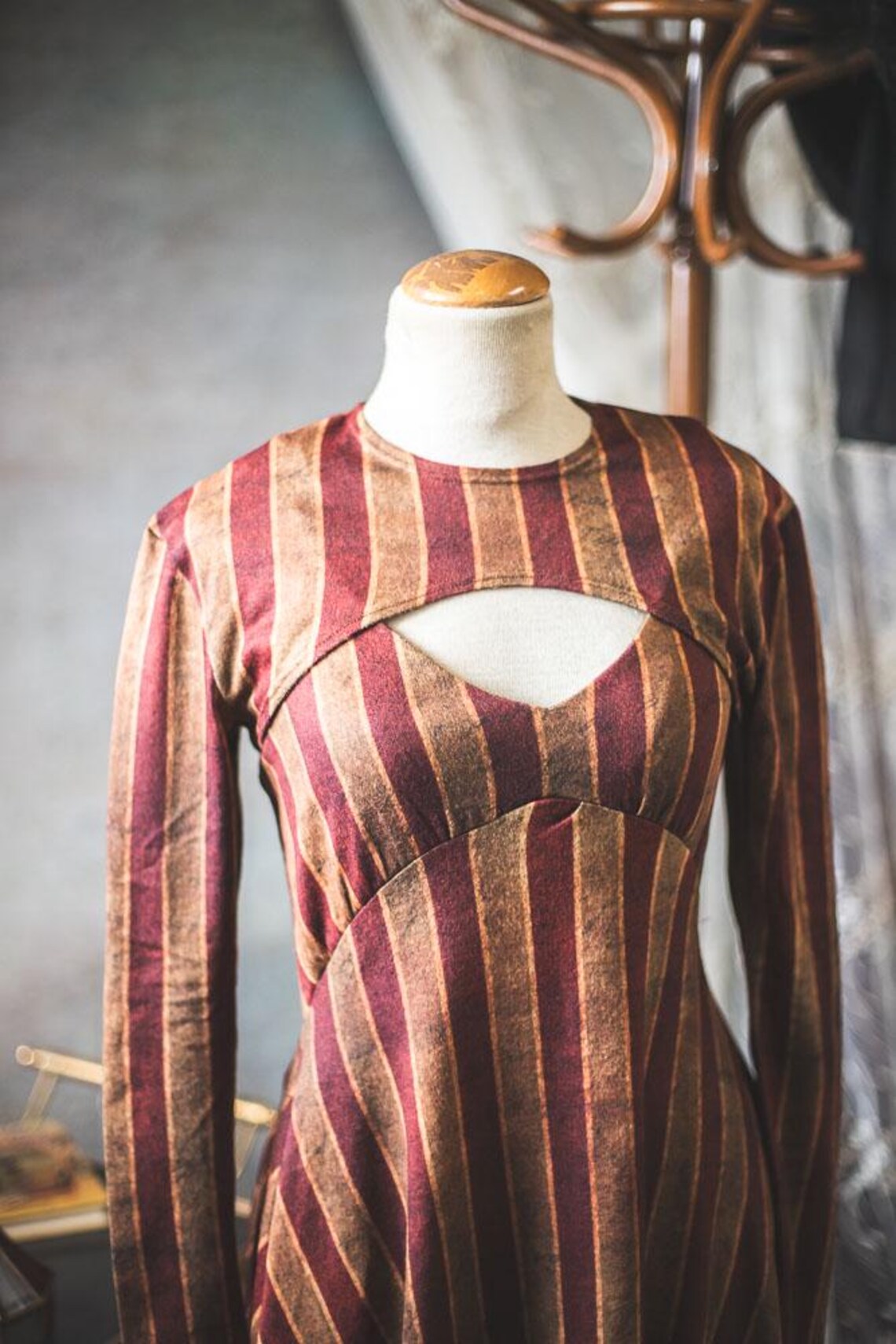 Striped Bolero Jacket: Vintage Circuscore Top, Victorian Clown Shawl - Etsy