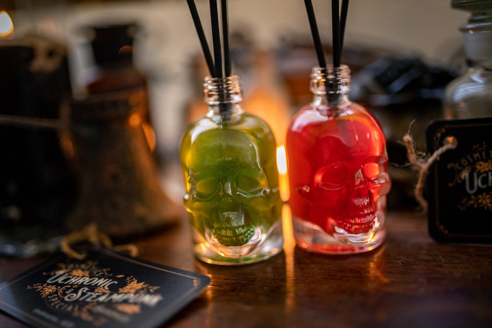 Skull Reed Diffuser Home Decor Halloween Aroma Skull - Etsy