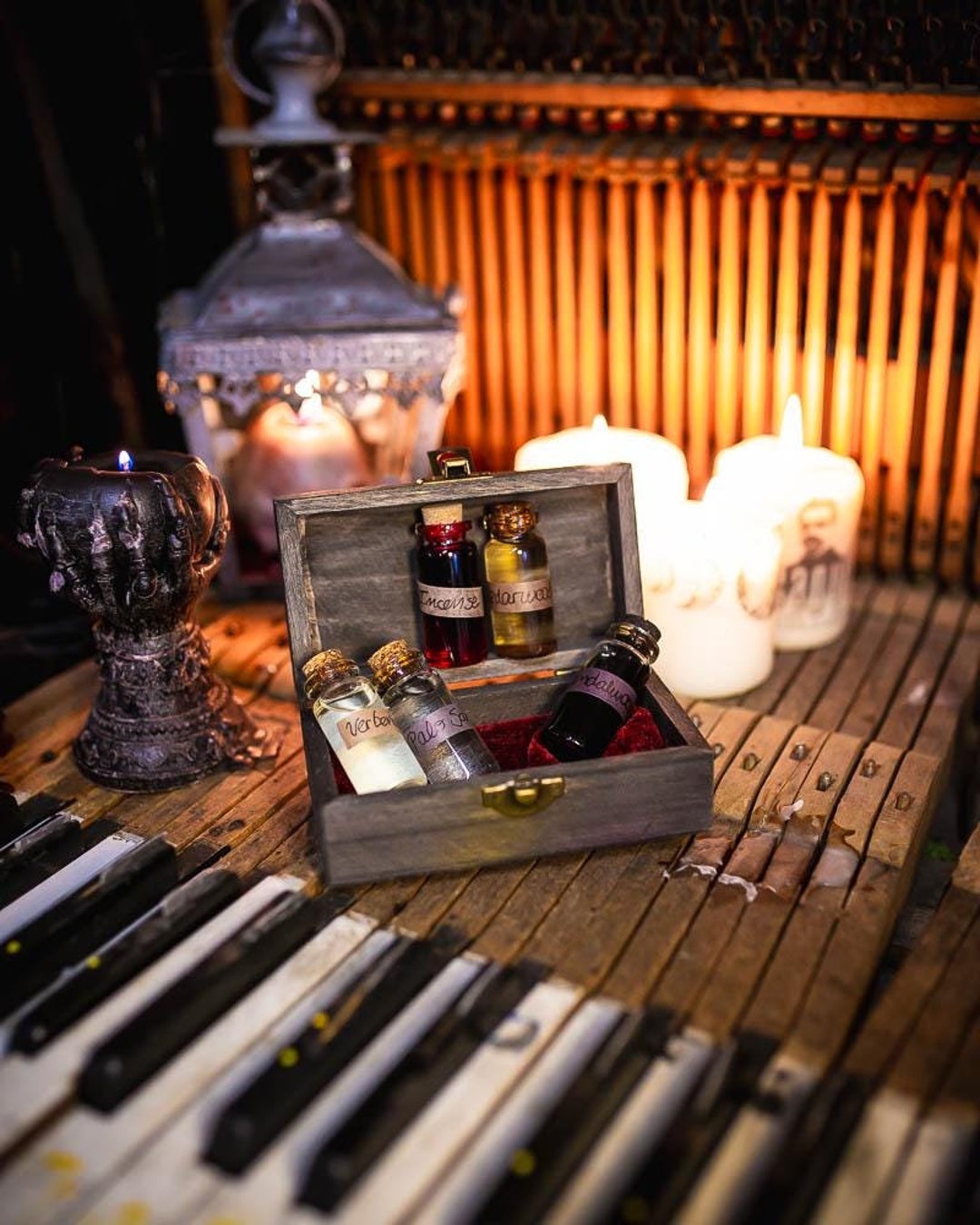 Essencial Oil Set - Vampire Potion Goth Dark Hallowen Wax Melt Aromas ...