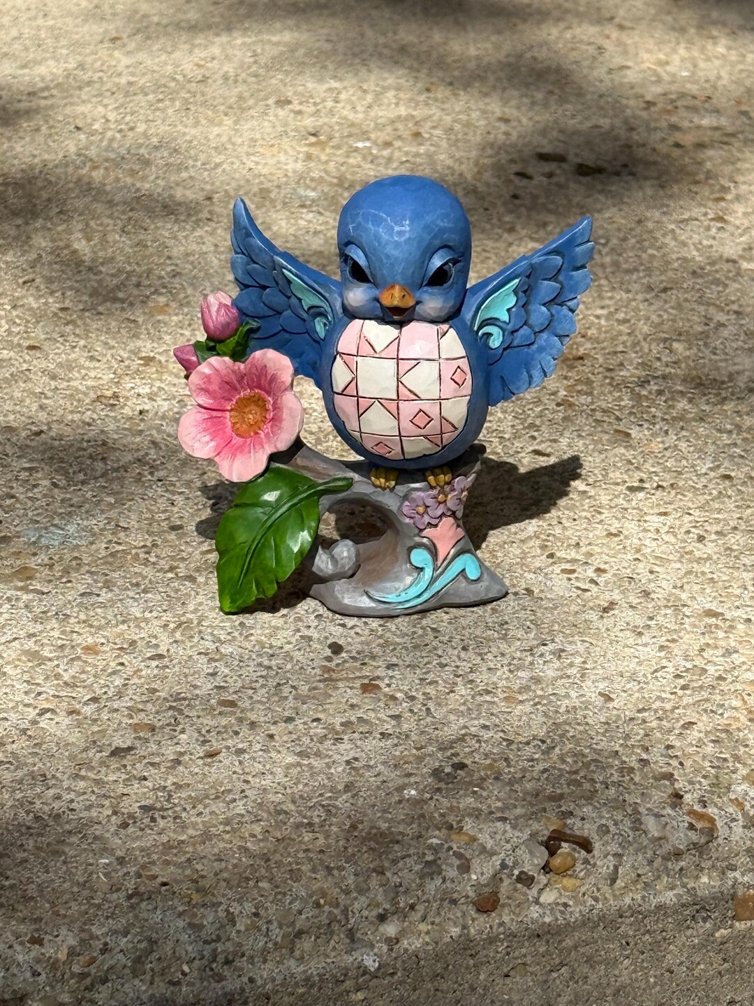 Jim Shore Blue Bird Figure, Heartwood Creek - Etsy