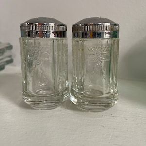 Vintage Depression Glass Salt & Pepper Shakers 1930s Federal Glass ...