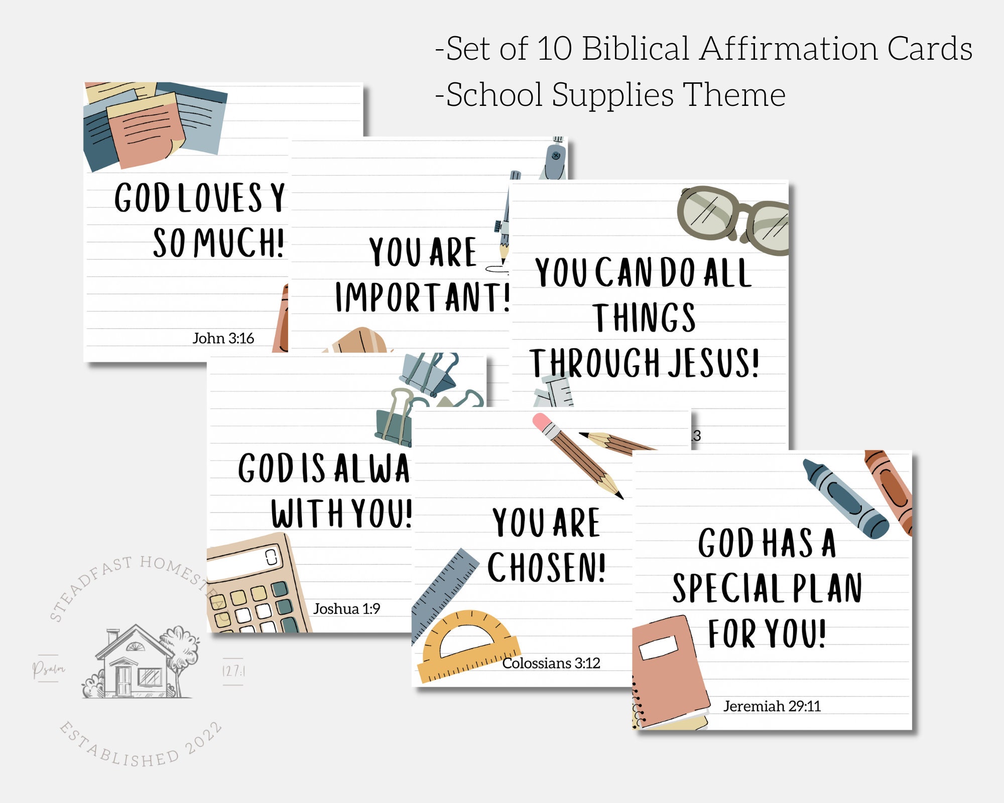 Lunch Box Affirmation Cards Printable, Biblical Truth for Kids - Etsy