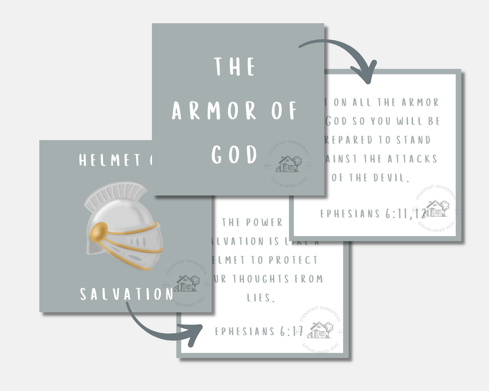 Armor of God Printable Cards - Etsy