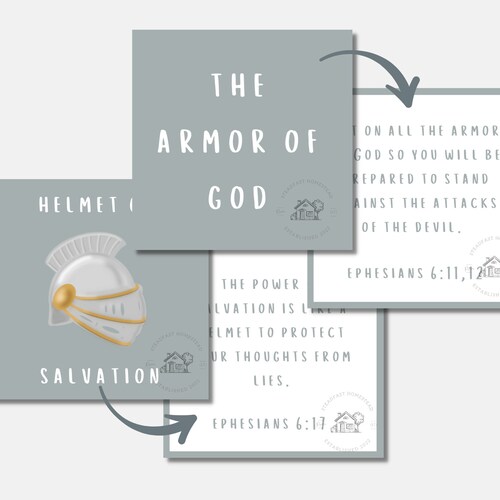 Armor of God Printable Cards - Etsy