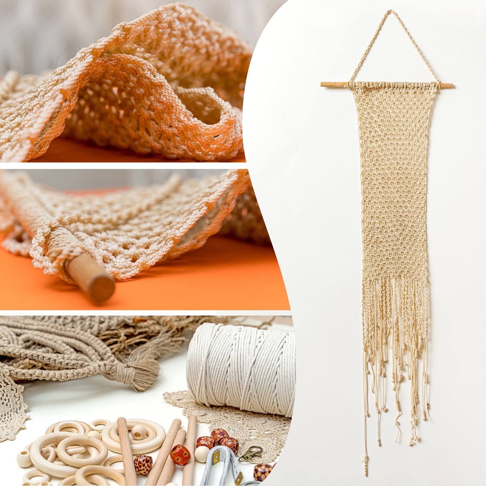 Macrame Kit - Macrame Cord 3mm Macrame Supplies & Ebook - DIY Macrame ...