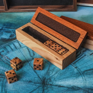 Wooden Dice Box // Handmade Retro Little Box - Etsy