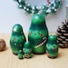 Whale Matryoshka Toy // Hand Painted Ocean Turquoise Nesting Toy for ...