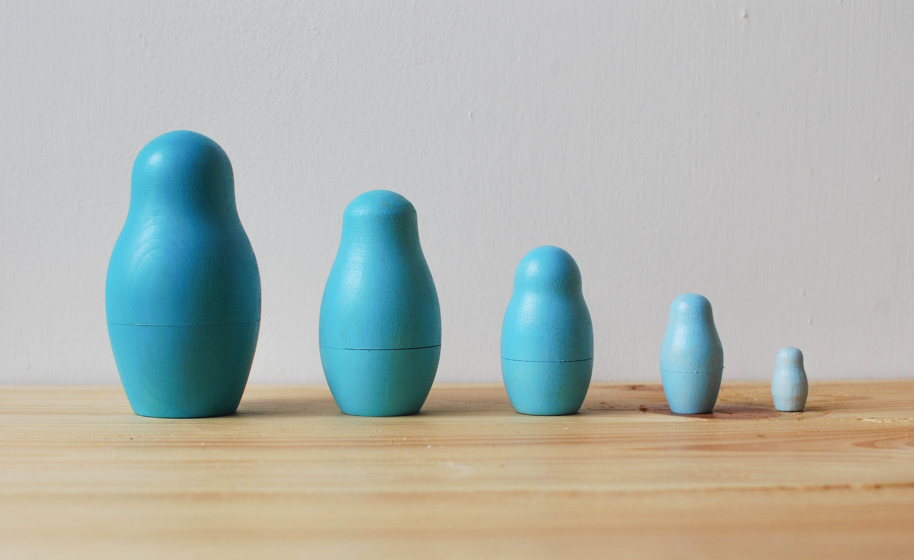 Whale Matryoshka Toy // Hand Painted Ocean Turquoise Nesting | Etsy