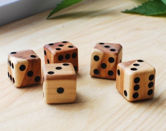 Wooden Dice | Etsy