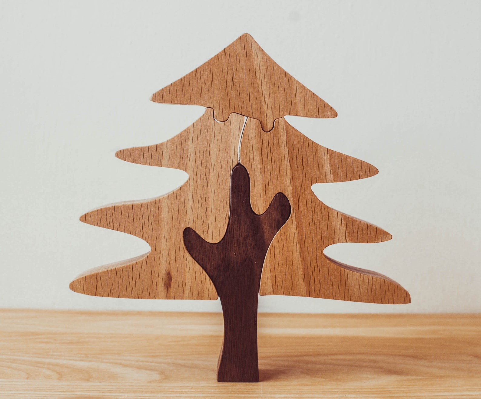 Set of Wooden Trees // Figures to Play // Natural Wood Toy // - Etsy