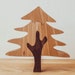 Set of Wooden Trees // Figures to Play // Natural Wood Toy // Forest ...
