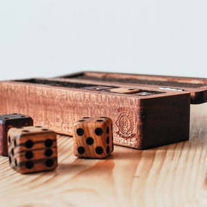 Wooden Dice Box // Handmade Retro Little Box | Etsy
